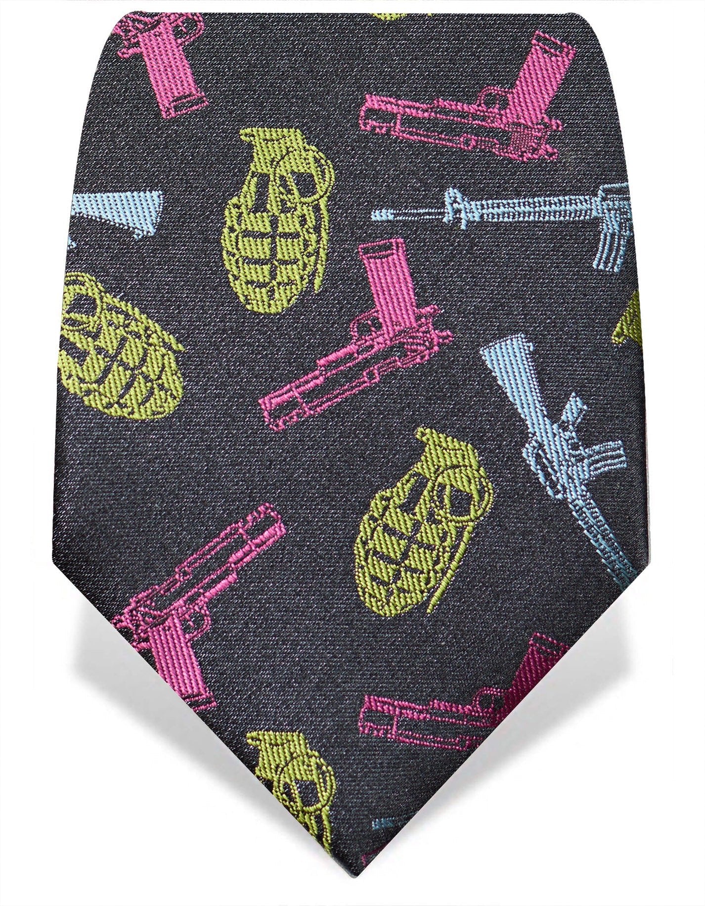 Colourful Weapons Silk Tie | Gresham Blake Online