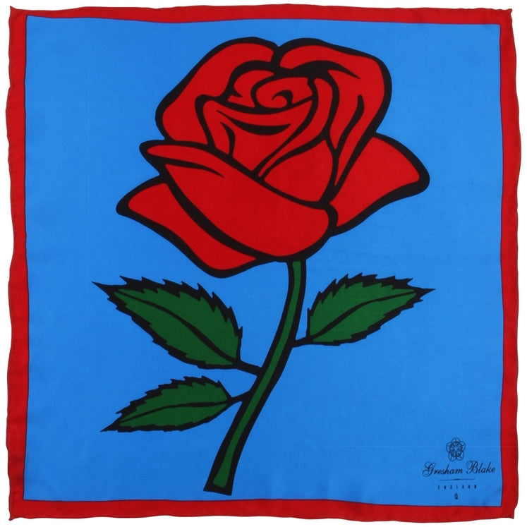 Shop Blue Rose Pocket Square | Gresham Blake – Gresham Blake Online
